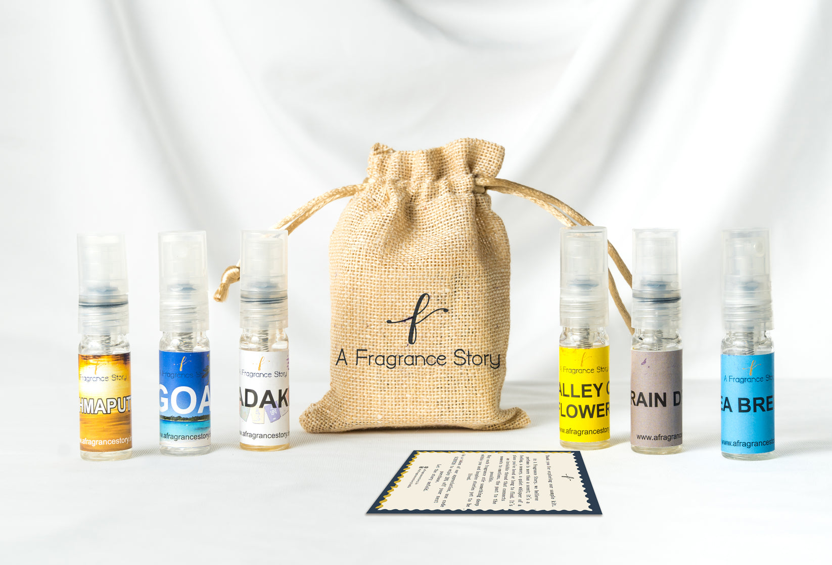 Set of 6 Sample Miniature Perfumes – A Fragrance Story